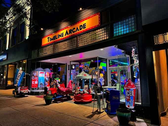 That glowing sign isn't just calling you home, it's calling you back to 1985.