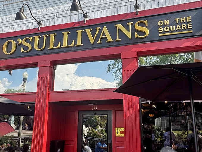 "On the Square" means you're steps from everything, with outdoor seating that makes people-watching a competitive sport worth mastering.