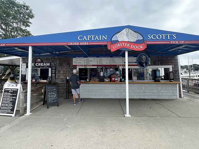 That blue and white awning is your beacon to some of the finest fried seafood on the Connecticut coast.