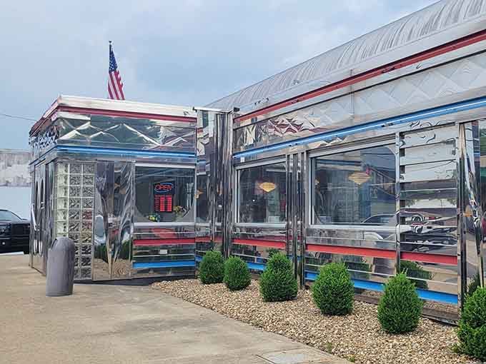 That chrome-and-steel exterior isn't just for show&mdash;it's a beacon calling hungry travelers home to comfort.