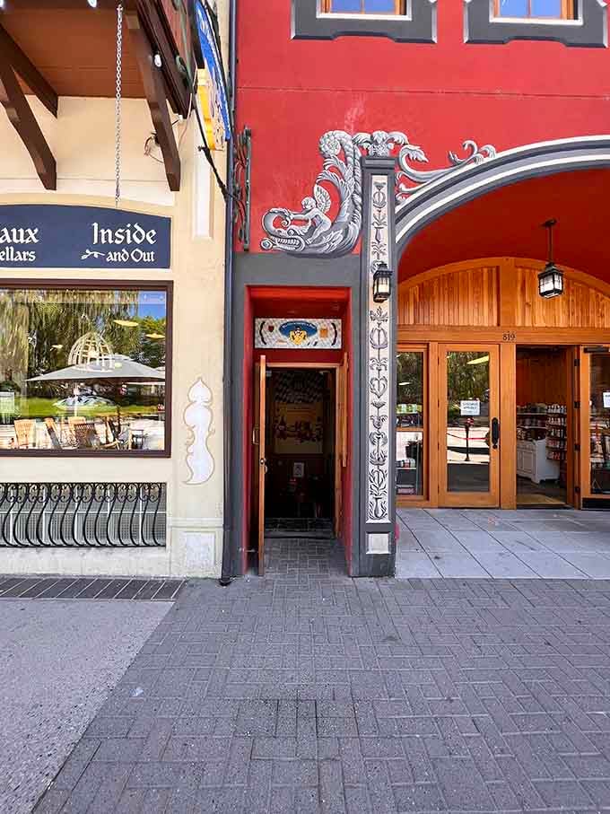 That charming Bavarian storefront isn't just for show; inside awaits a cheese lover's paradise worth the mountain drive.