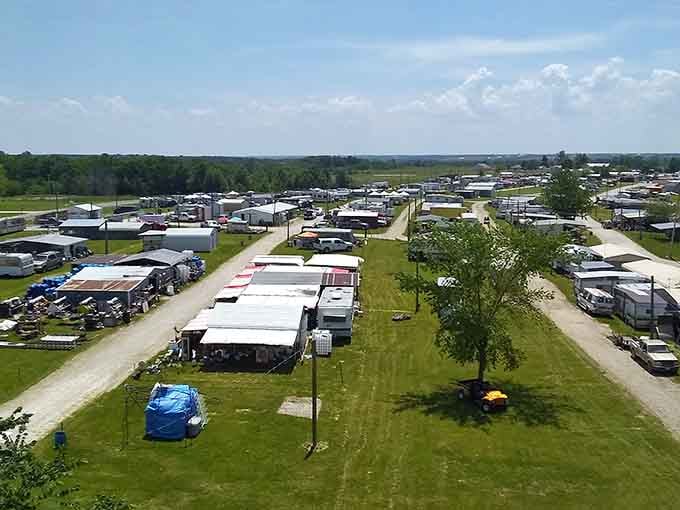 Rows of vendor booths stretch toward the horizon like a treasure hunter's promised land waiting to be explored.