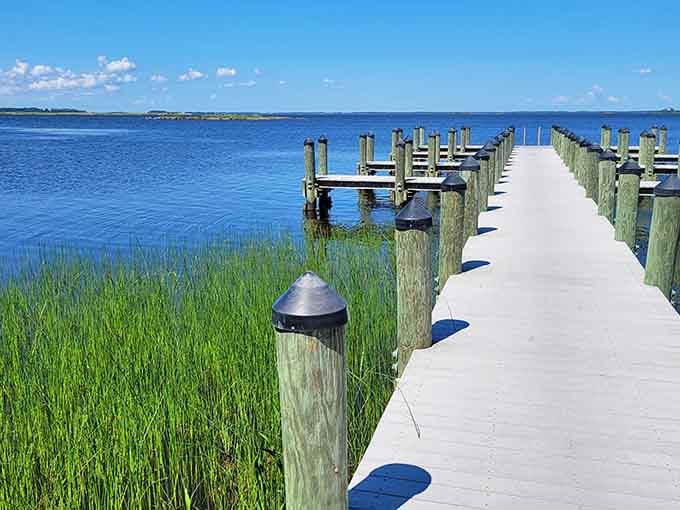 The gateway to Back Bay's tranquil waters, where civilization politely excuses itself from the conversation.