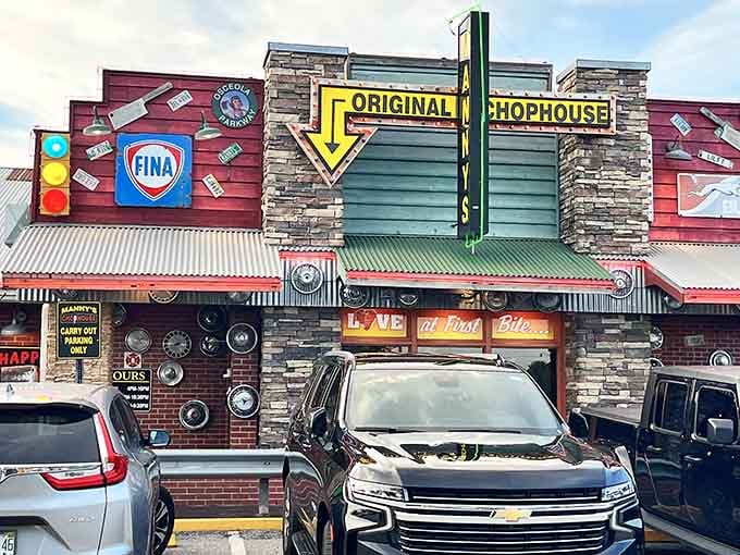 That exterior isn't just a building, it's a full-blown love letter to roadside America's golden age.