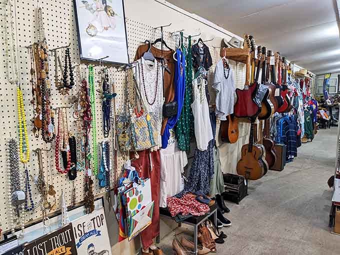 Every aisle tells a different story, from vintage threads to musical instruments waiting for their encore performance.