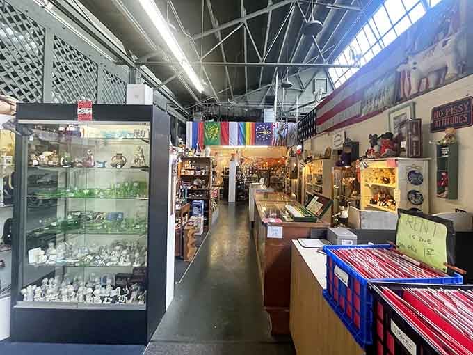 Inside reveals even more treasures to discover, from vintage lamps to jewelry to unique finds everywhere.