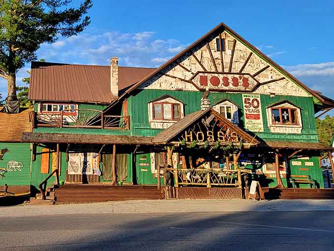 Those wooden details and multi-level design hint at the wonderfully chaotic shopping adventure waiting beyond those doors.