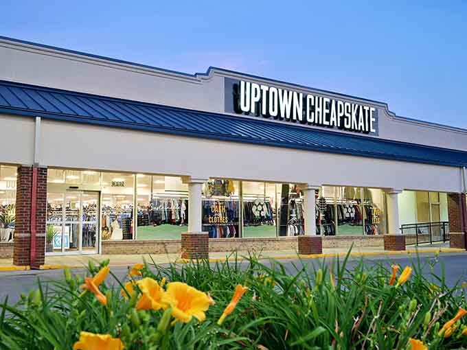 The storefront practically glows with promise, like a retail beacon calling to anyone whose closet needs intervention.