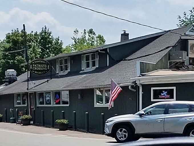 That dark gray exterior might look unassuming, but it's hiding some seriously good times inside waiting for you.