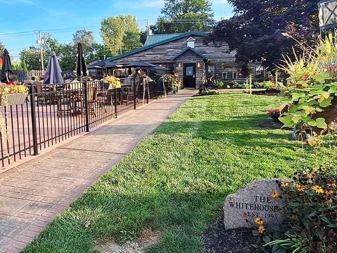 That weathered wood exterior isn't trying to impress anyone, which is exactly why it works so beautifully.