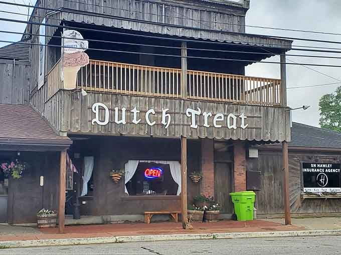 The weathered wood and welcoming porch tell you everything you need to know before you even taste the food.