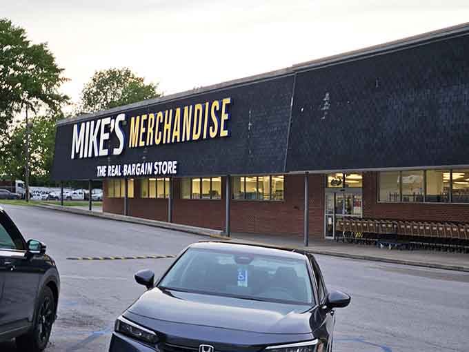 That unassuming storefront with the bold yellow letters is your gateway to bargain paradise in Pelham, Alabama.