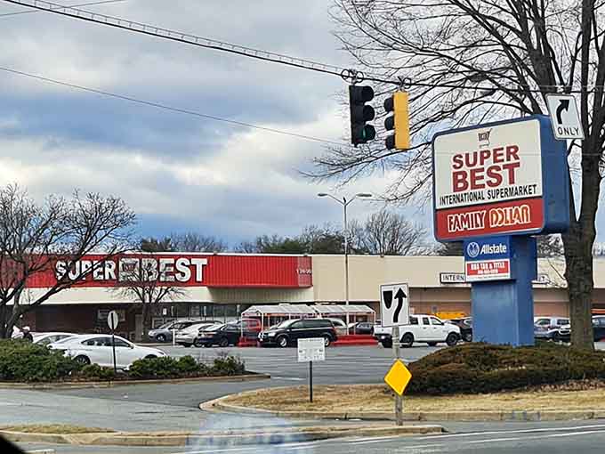 That red and cream exterior isn't just a building&mdash;it's a beacon calling you to culinary adventure.
