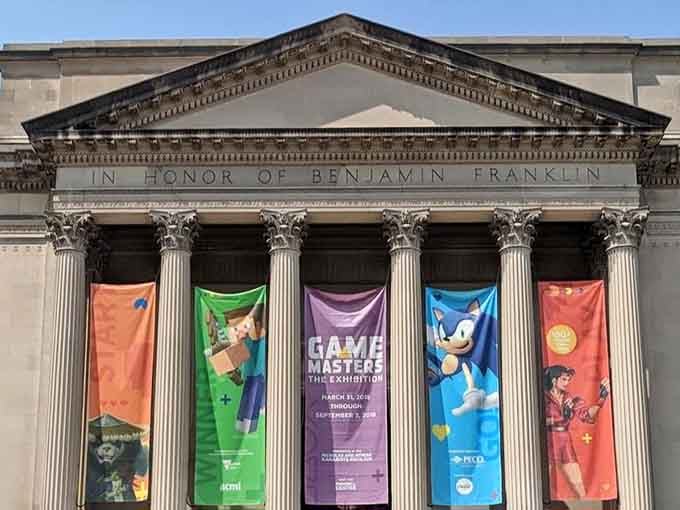 Those grand columns aren't just for show—they're basically saying "prepare yourself for some serious science fun."