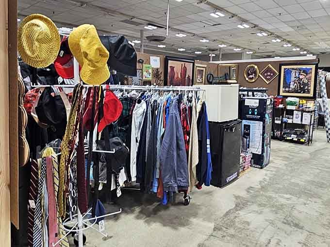 From sequined hats to vintage jackets, this is where fashion from every era comes together in glorious chaos.