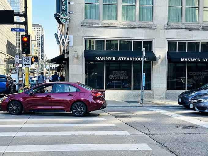 That classic downtown Minneapolis facade promises serious steakhouse business, and boy, does it deliver on that promise.