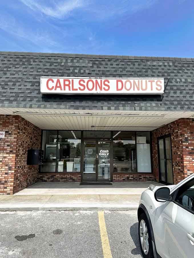 No fancy architecture or trendy design here, just an honest donut shop that's been making mornings better one glazed ring at a time.
