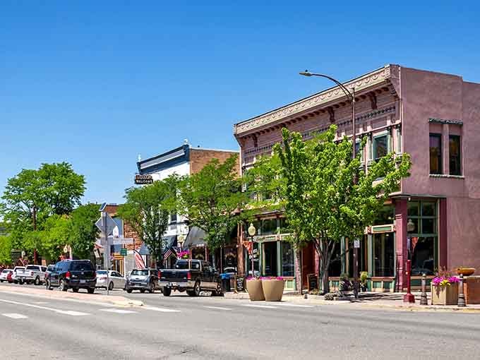 Tree-lined streets and historic storefronts where your wallet doesn't need therapy after every shopping trip.