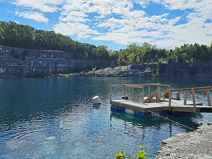 That stunning blue-green water isn't a filter trick, it's Kentucky limestone doing what it does best.