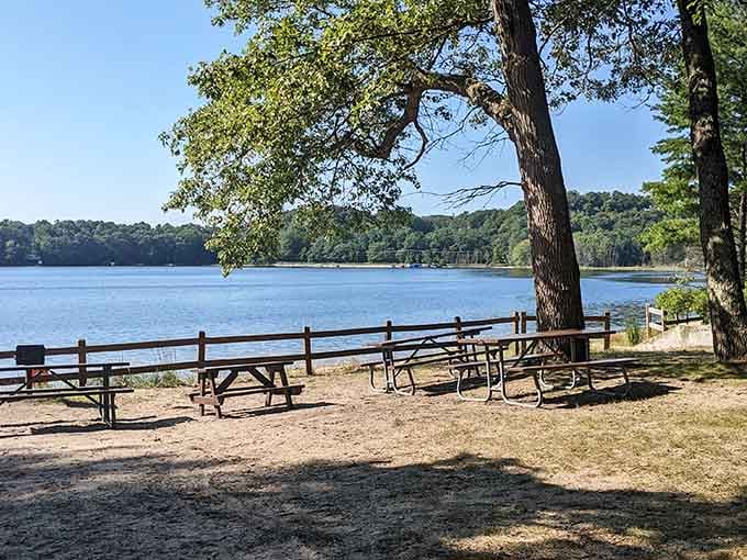 Picnic tables with a view that'll make your packed lunch taste like a five-star meal.