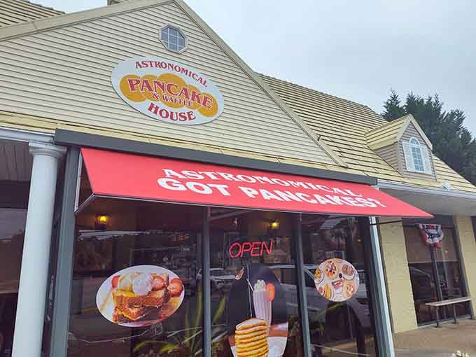 When the awning literally announces they've got pancakes, you know they're not messing around with their specialty.