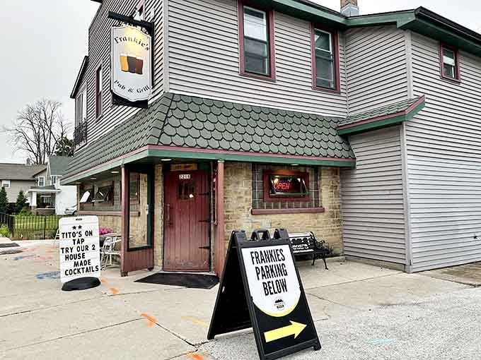 That unassuming exterior hides some of Wisconsin's most impressive burgers, proving you can't judge a pub by its siding.