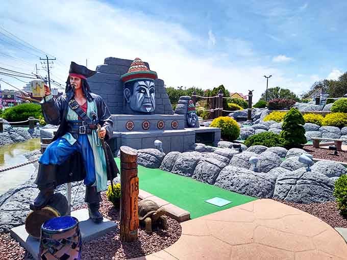 The landscaping here rivals some actual resorts, proving mini golf can be both challenging and genuinely beautiful to behold.