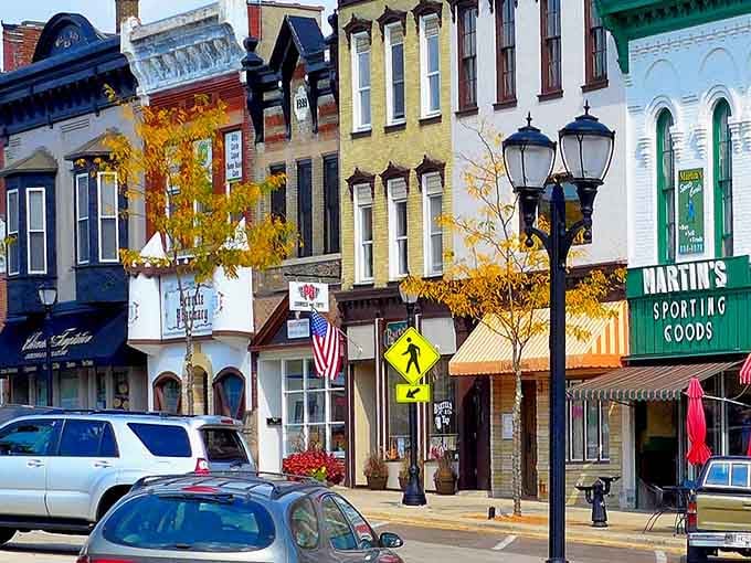 Classic small-town America lives on these charming streets where parking spots outnumber traffic jams exponentially.