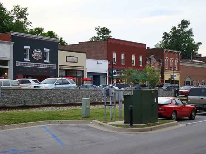 Historic storefronts line Main Street like a perfectly preserved postcard from America's better days.