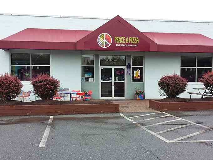 That peace sign logo isn't just clever branding, it's a promise of what awaits inside this Catonsville treasure.