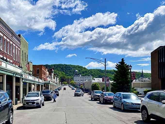 Little Falls' Main Street looks like it stepped out of a time machine and decided to stay for the cheese.