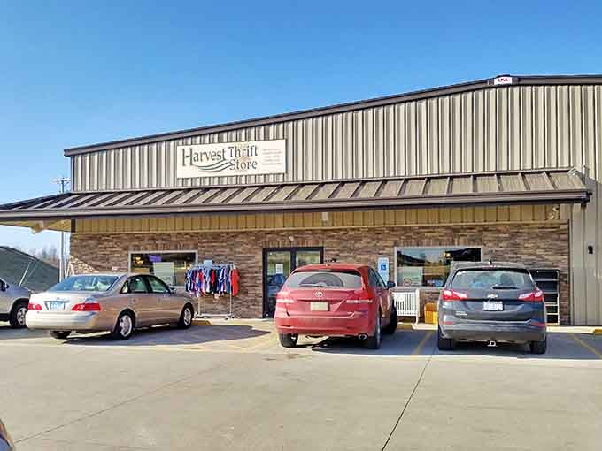 That full parking lot tells you everything: people drive from all over for this treasure trove of secondhand gold.