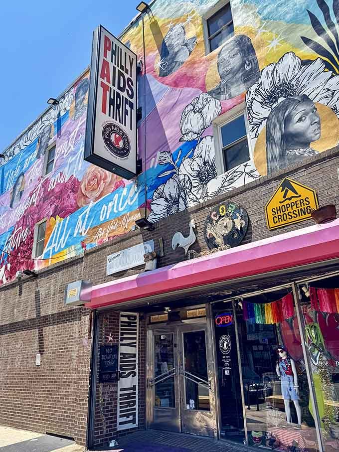 That mural isn't whispering its message&mdash;it's singing it from the rooftops in full technicolor glory.
