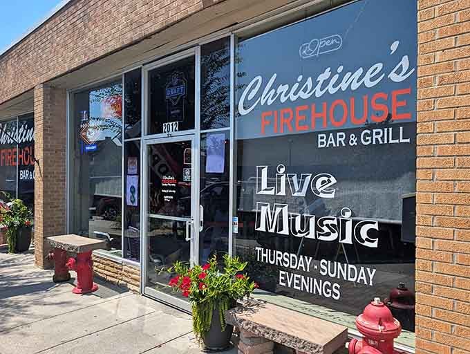 Those fire hydrants aren't just decorative, they're promising you'll need emergency assistance finishing your meal.