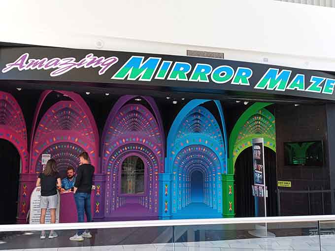 The entrance alone looks like a disco ball exploded in the best possible way imaginable.