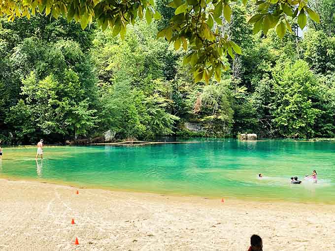 That turquoise water against white sand proves Kentucky has been holding out on us all along.