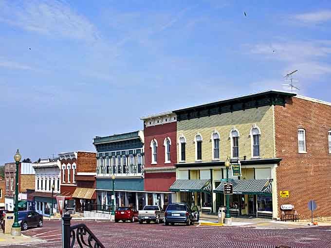When architecture had personality and buildings weren't afraid to show it, this is what Main Street looked like.