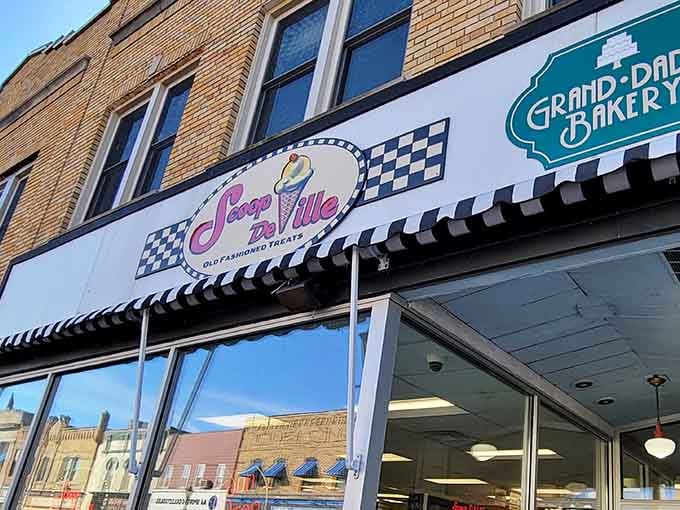 That checkered awning and vintage signage aren't just decoration, they're a promise of pure nostalgia ahead.