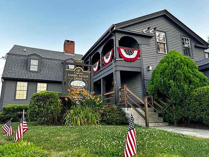 Those patriotic bunting flags have witnessed more history than most museums, welcoming diners to Connecticut's oldest restaurant.