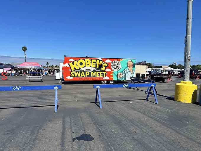 That cheerful signage promises treasures inside, like a carnival barker who actually delivers on every wild claim made.