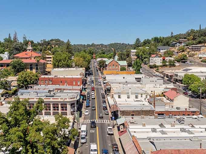 Washington Street stretches out like a perfectly preserved time capsule, where Victorian charm meets modern California living.