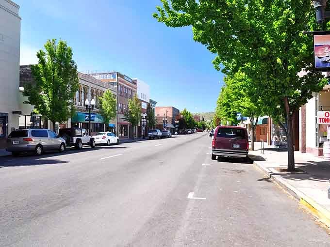 Main Street stretches wide and welcoming, proving small-town charm doesn't need a filter to look good.
