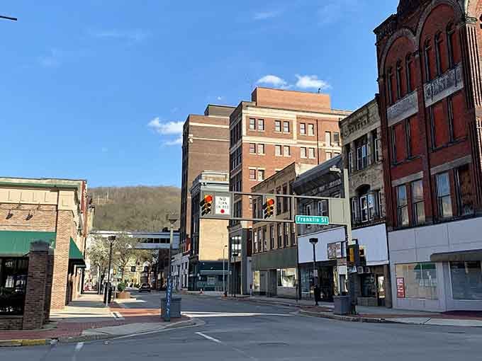 Downtown Johnstown spreads out before you like a living history book, where every brick tells a story worth hearing.