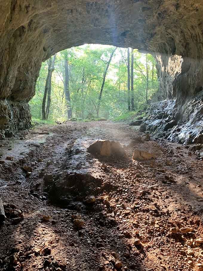 Standing before this entrance feels like discovering a secret portal to another world entirely.