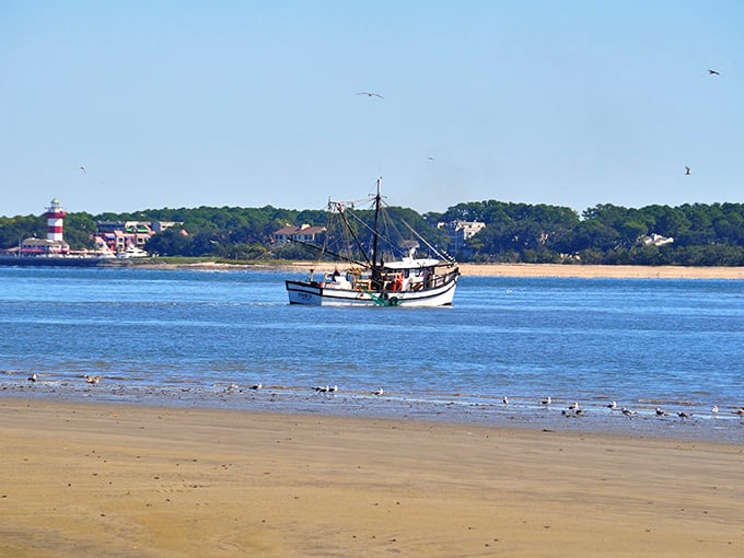 That fishing boat knows something you're about to learn: slower is definitely better out here.