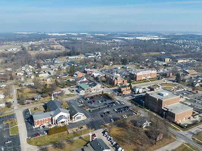 From above, Burlington reveals itself as the perfect blend of small-town charm and accessible community living at its finest.