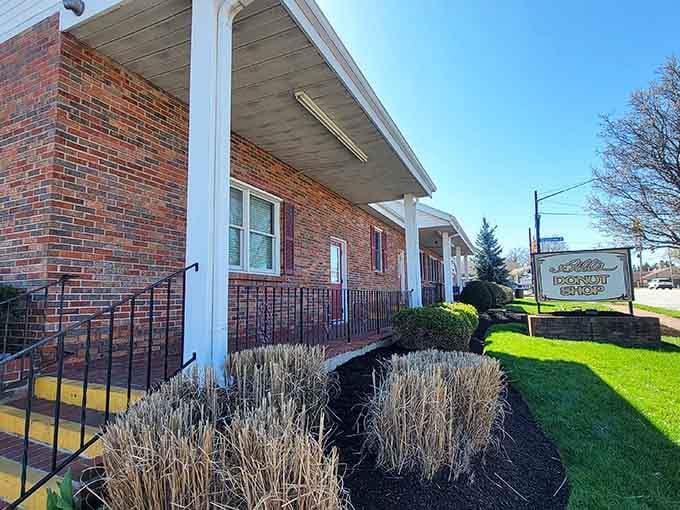 The welcoming exterior practically whispers "come in, we've been waiting for you" on a perfect spring morning.