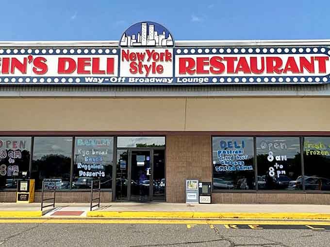 That marquee sign isn't whispering—it's announcing deli excellence loud enough for three counties to hear.