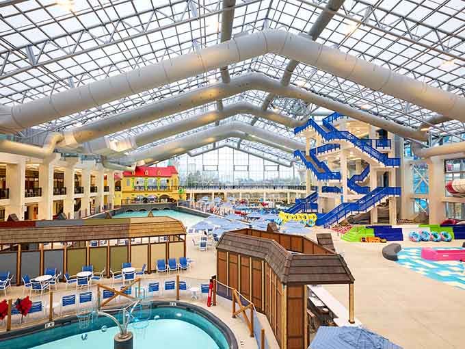 That glass roof transforms a Michigan winter into an endless summer daydream you never want to leave.