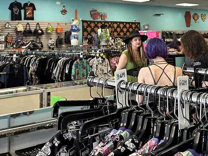 The storefront outside promises adventure and delivers on every square foot of retail therapy inside.